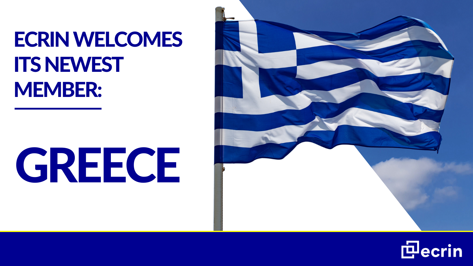 Press release | ECRIN welcomes Greece, its newest Member | Ecrin
